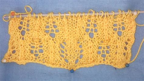 Tuto Le Point Fleurs En Relief Au Tricot Le Point De Fleurs En Losange
