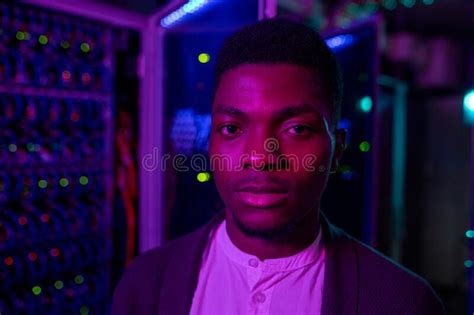 Portrait Of Data Center Engineer Stock Image Image Of Engineer Indoors 216329321