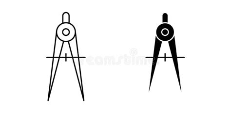 Compass Drawing Icon Stock Illustrations 15835 Compass Drawing Icon