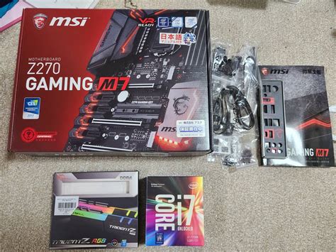 Yahooオークション Msi Z270 Gaming M7 I7 7700k メモリ16g