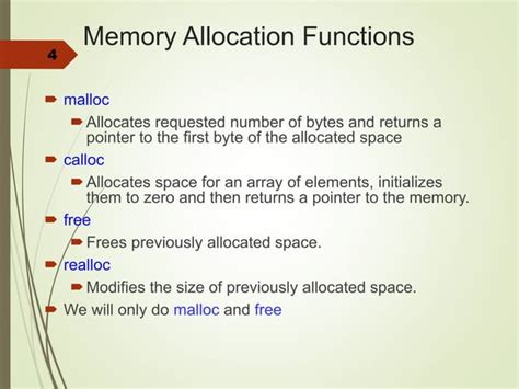 Dynamic Allocation Ppt Programming Languages Computing