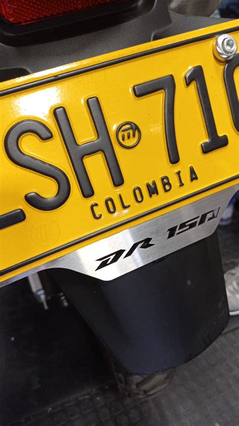 Porta Placa Refuerzo De Placa Suzuki DR FECORMOTOS