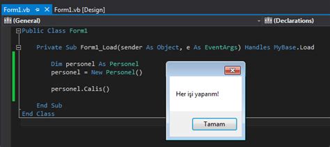 Visual Basic Override Ile Metot Fonksiyon Yönetimi