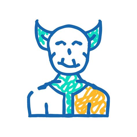 Troll Fantasy Character Icon Doodle Illustration 49833678 Vector Art At