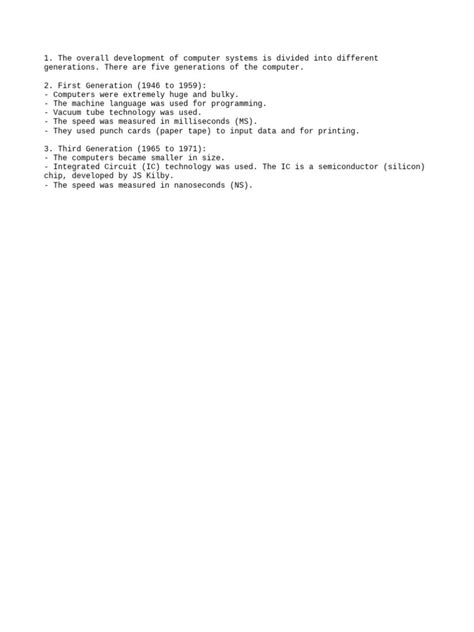 Computer Generations Pdf