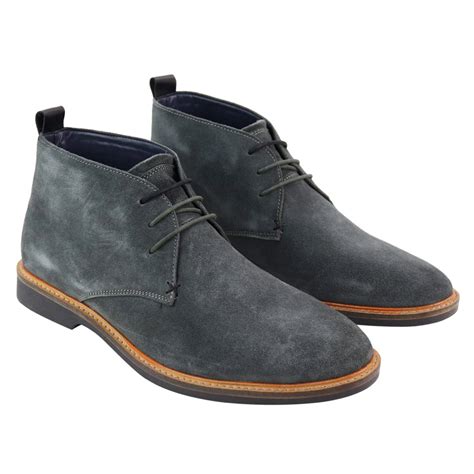 Cavani Sahara Mens Suede Slip On Ankle Boots Chelsea Truclothing