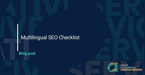Multilingual Seo Checklist
