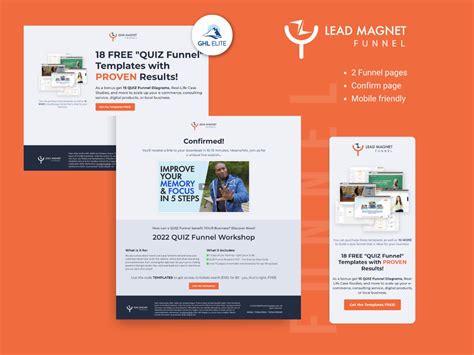 Lead Magnet Funnel Ghlelite Gohighlevel Website And Funnel Templates