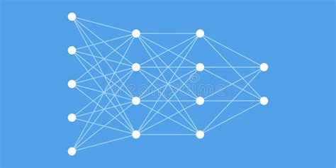 Proceso De Aprendizaje Profundo En La Red Neuronal Ilustración Del
