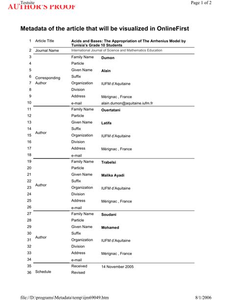 Pdf Acids And Bases The Appropriation Of The Arrhenius Model By