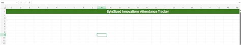 How To Make An Attendance Sheet In Excel Step By Step Guide