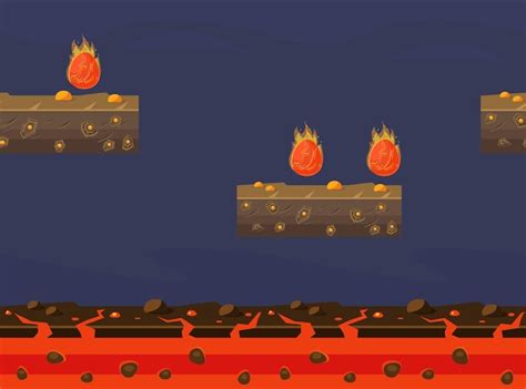 premium vector seamless natural landscape fantasy platform for game