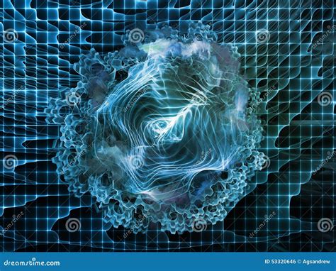 Illusion Of Abstract Visualization Stock Illustration Illustration Of