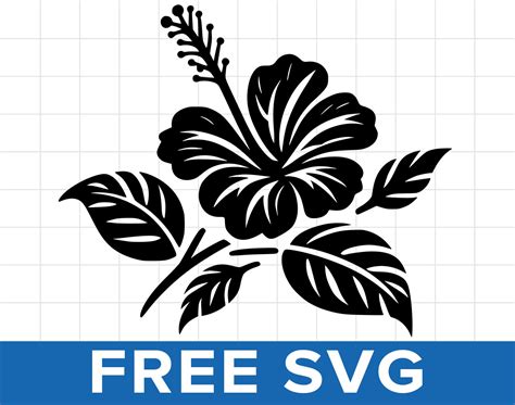 Free Hibiscus Flower Svg