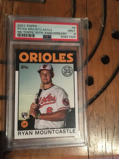 2021 Topps Ryan Mountcastle 1986 35th Anniversary Rookie Rc 86b 8 Psa