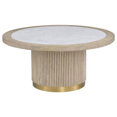 Fairfield M030 Ck Everett Large Round Bunching Cocktail Table Hickory Park Furniture