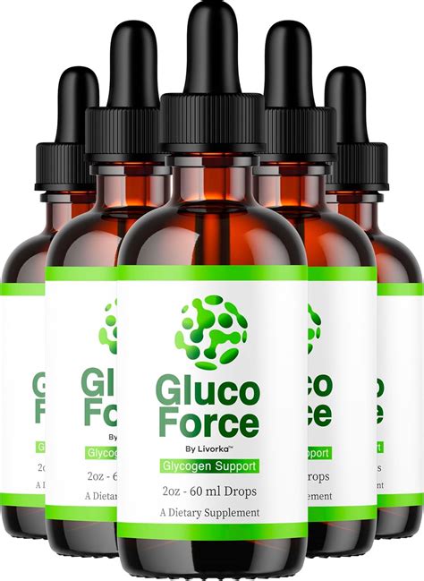 5 Pack Gluco Force Drops Gluco Force Liquid Official