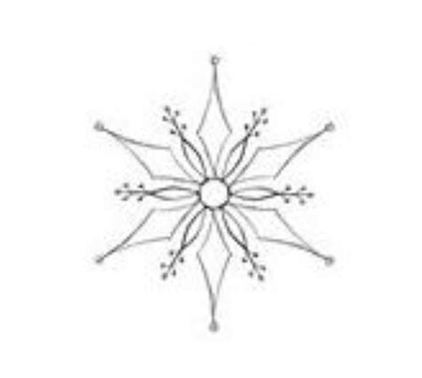 Snowflake Embroidery Pattern