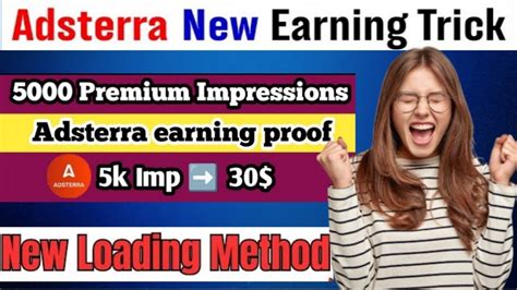 Adsterra Earning Trick Adsterra Cpm Secrete Trick Earn Money From