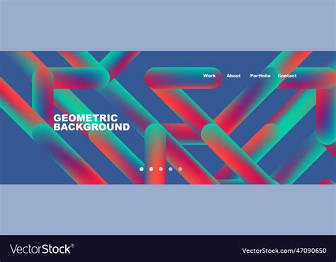 Trendy Color Overlapping Lines Abstract Background