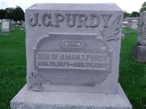 Julius Clinton Purdy 1879 1907 Find A Grave Memorial