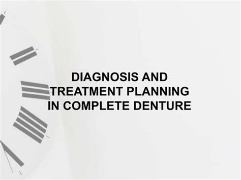 Diagnosis Treatment Planning Cdpptx