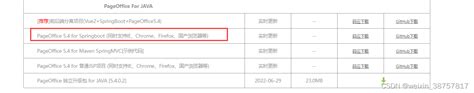 Pageoffice控件实现 Office Word文档在线编辑填充指定数据在线office控件 Csdn博客