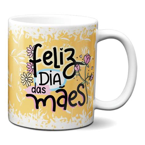 Caneca Frase Mãe Amamos Você Presente Dia das Mães Criativo