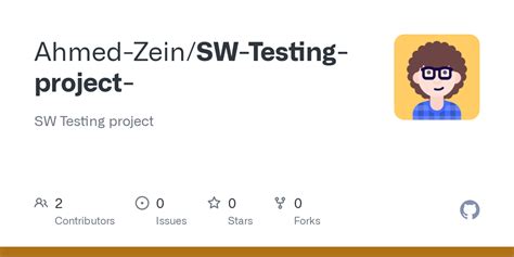Github Ahmed Zeinsw Testing Project Sw Testing Project