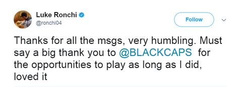 Luke Ronchi Retires From International Cricket Sportsguff Team