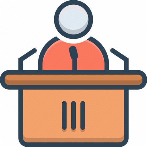Conference Presentation Speaker Speech Icon Download On Iconfinder