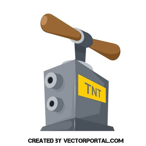 Detonator For Tnt Vector Clip Art