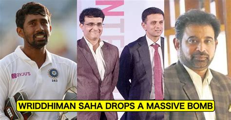 Sourav Ganguly Promised Me A Spot Till Hes At Bcci Rahul Dravid