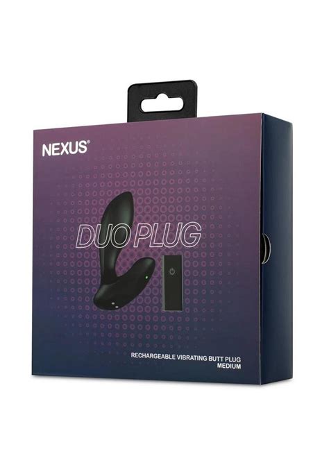 Nexus Duo Rechargeable Silicone Remote Control Butt Plug Medium