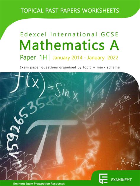 Edexcel IGCSE Maths A MA Past Paper Questions By Topic