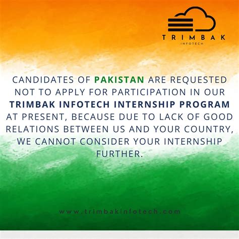 Trimbak Infotech On Linkedin India Pakistan Corporate Interns