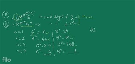 Statement A Assertion The Number N Never End With Digit For Any