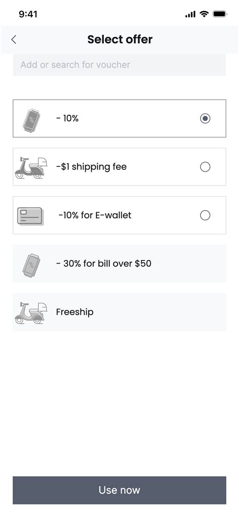 Food Delivery App Wireframe Template Visily