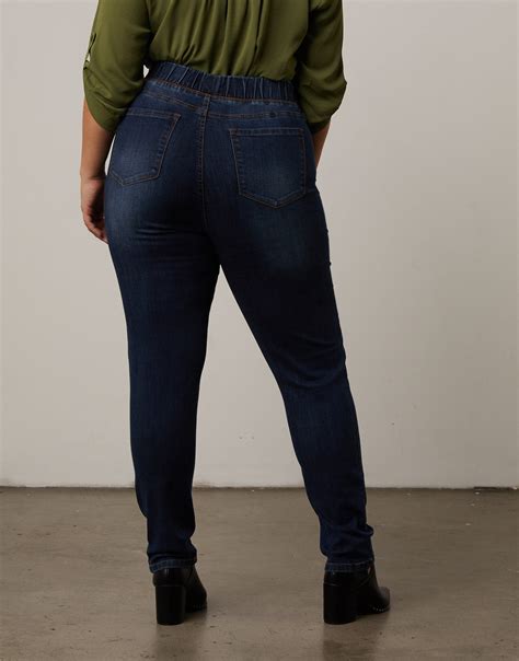 Plus Size Elastic Waist Jeans 2020ave