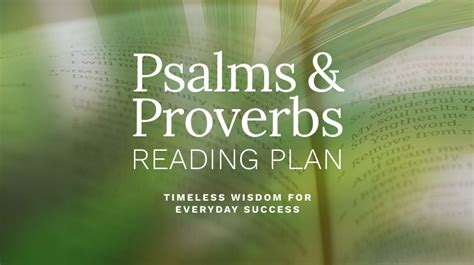 Psalms Proverbs 31 Day Reading Plan David Jeremiah Blog