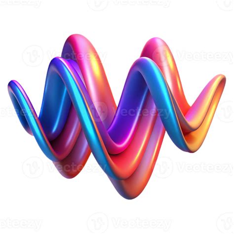 Dramatic Contemporary A Visualization Of Sound Waves Using Vibrant Colors And Flowing Lines