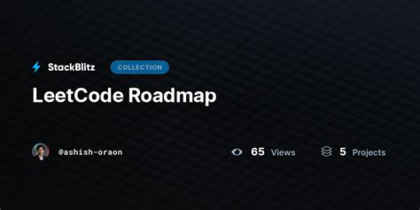 Leetcode Roadmap By Ashish Oraon Stackblitz