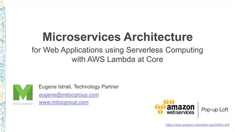 Microservices Architecture For Web Applications Using Serverless