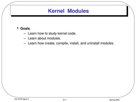 PPT Kernel Modules PowerPoint Presentation Free Download ID 3288176