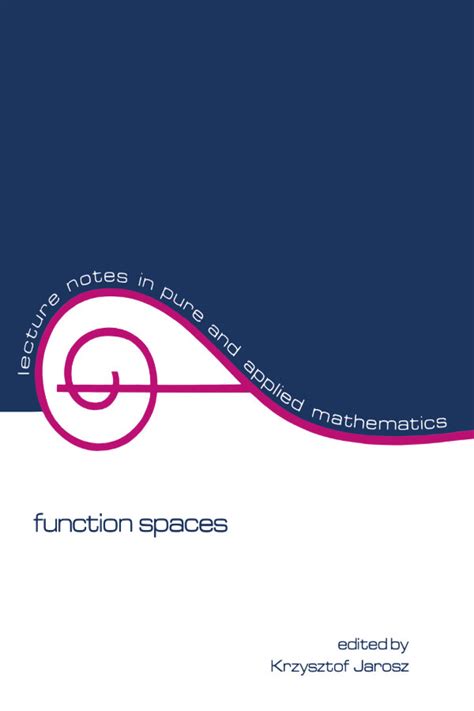 Function Spaces 1st Edition Premiumjs Store