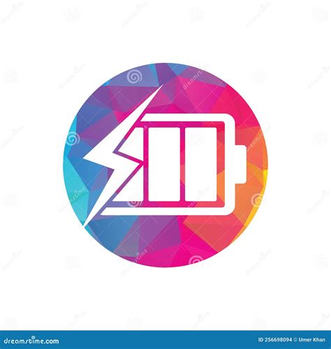 Battery Charging Vector Icon Quick And Fast Charge Logo Stock Vector