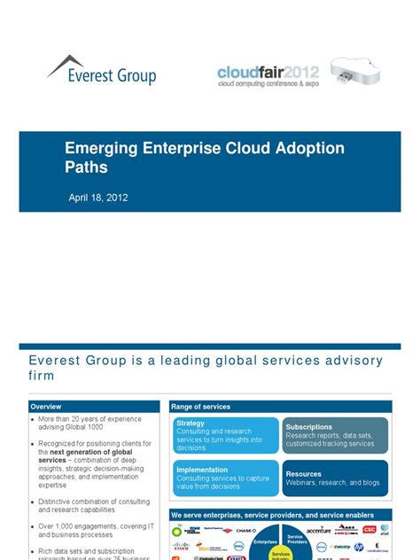 Emerging Enterprise Cloud Adoption Paths Pdf Software As A Service