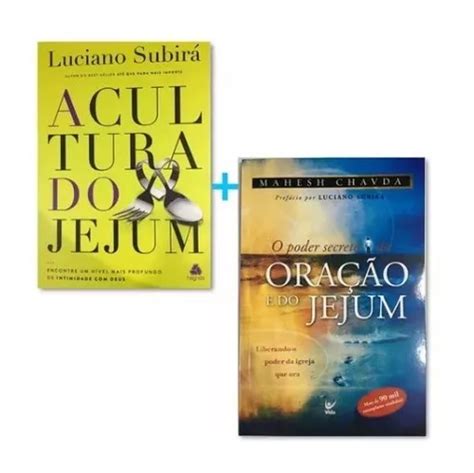 Combo Livro Cultura Do Jejum poder Secreto Do Jejum E Oração Liberando Poder Sobre Igreja Dons