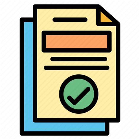 Verified File Exam Done Document Apporved Icon Download On
