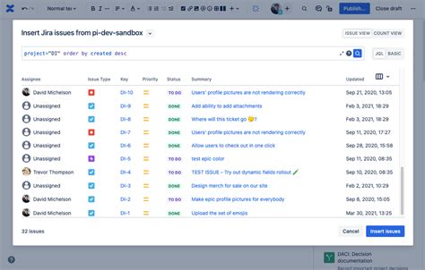 New Inserting Jira Issues Into Confluence Pages I Atlassian Community